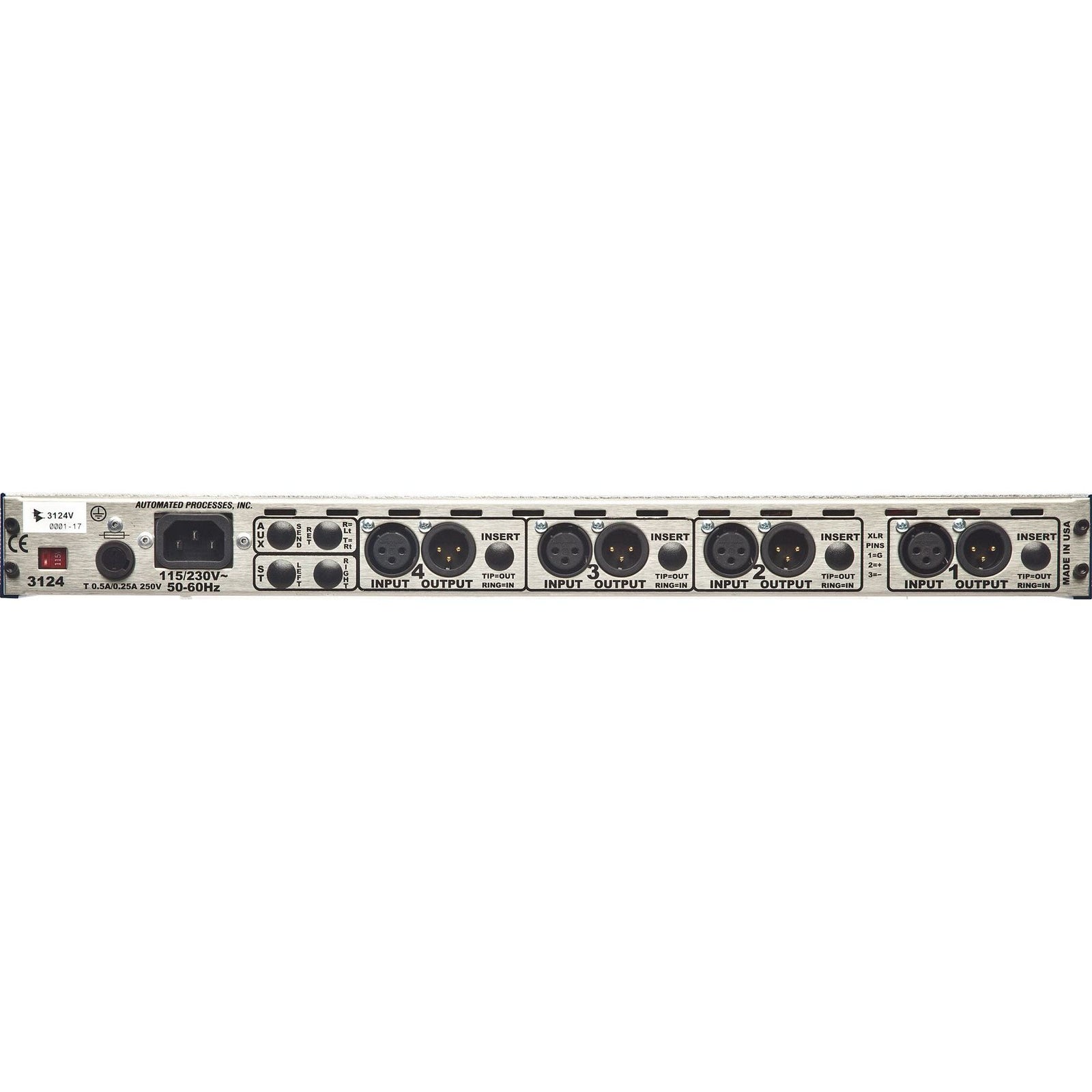 Api 3124V - Preamplificador de micrófono de 4 canales